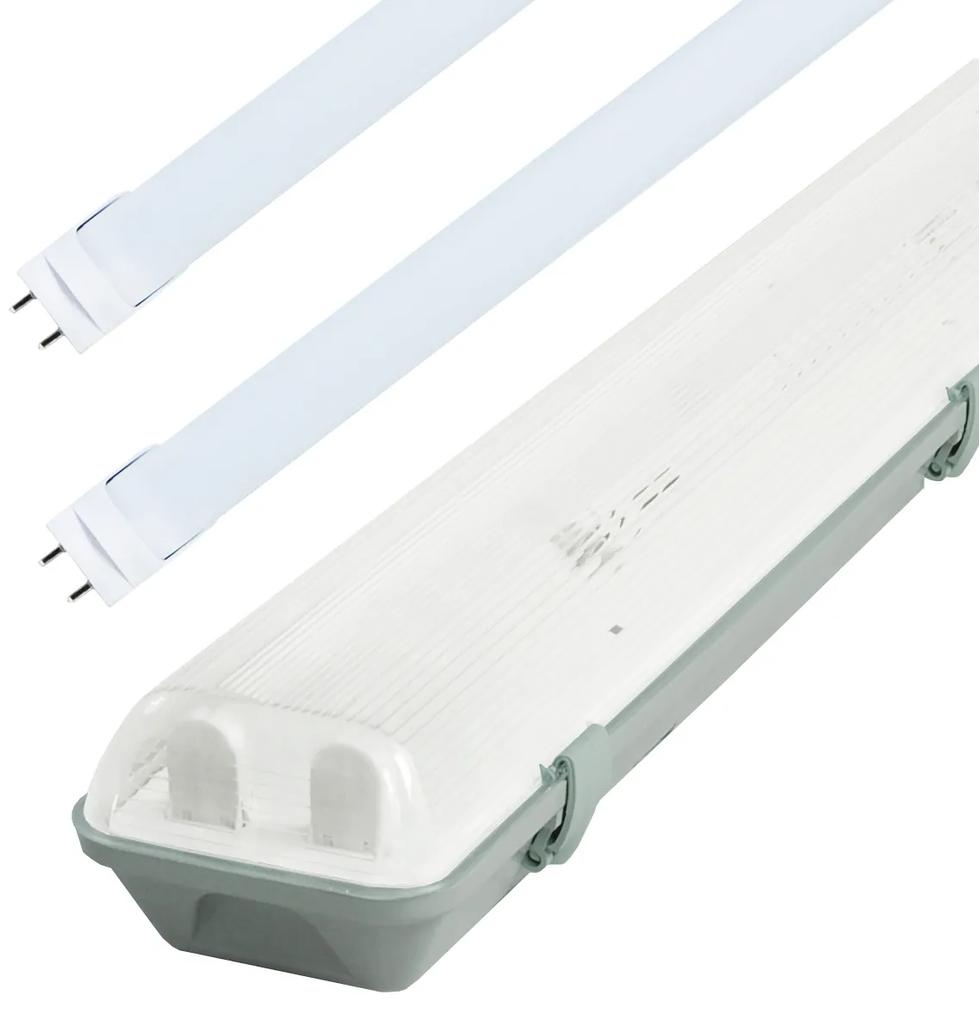 LED Solution Zářivkové těleso 120cm + 2x LED trubice 18W Premium Barva světla: Teplá bílá TL3902A-2X36/B1_ZAR120CM18W-TB