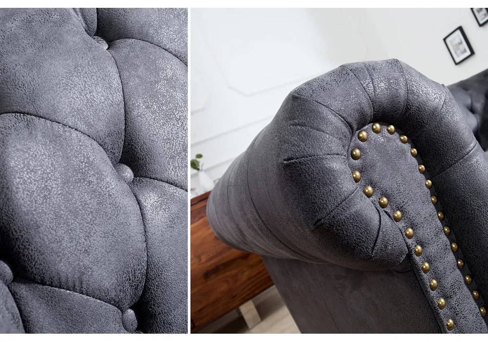 Massive home | Pohovka CHESTERFIELD 2M GREY