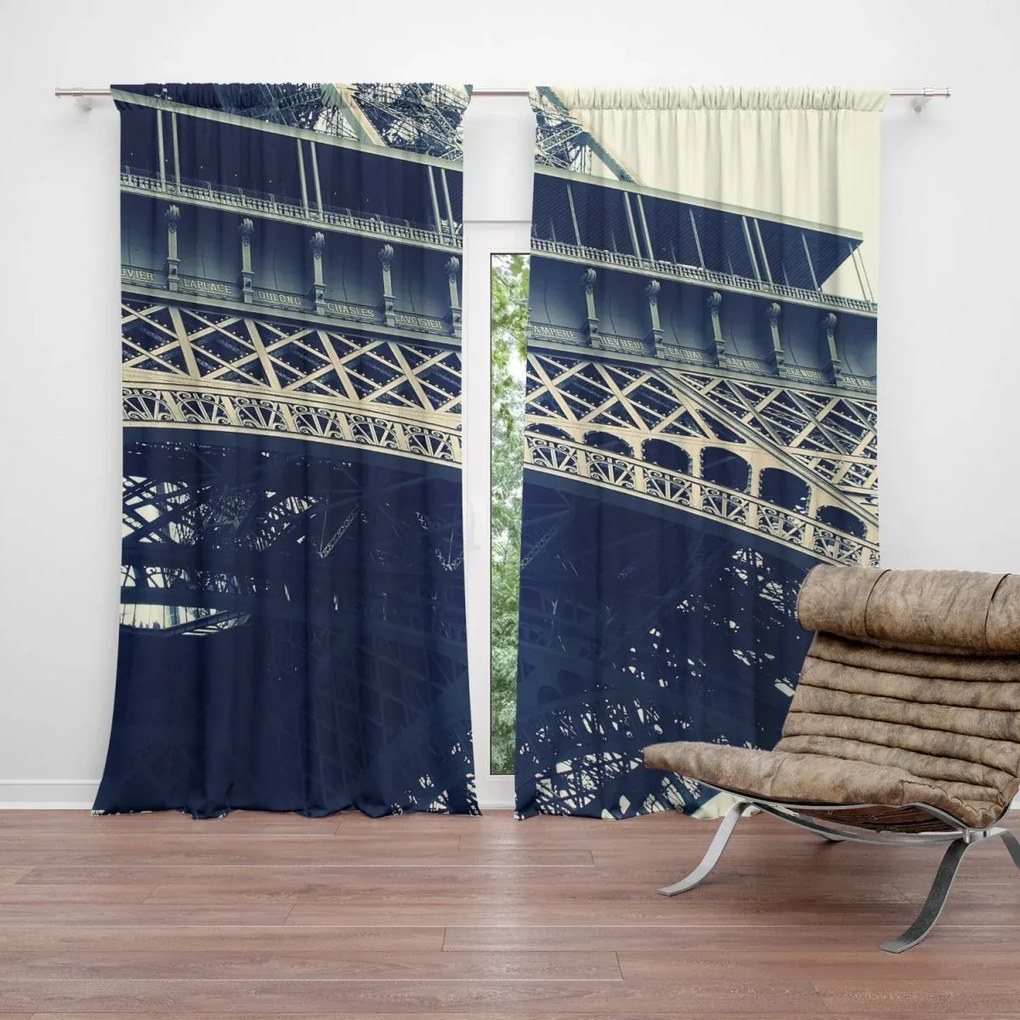 Sablio Závěs Eiffel Tower: 2ks 140x250cm