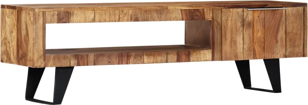 TV stolek 140 x 30 x 40 cm masivní akáciové dřevo 247980