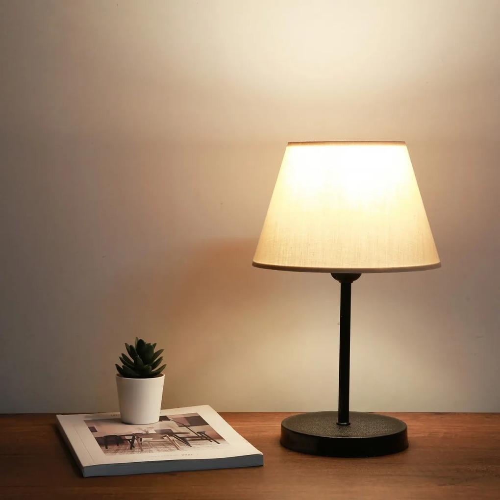 Stolní lampa Dantos 36 cm béžová/černá