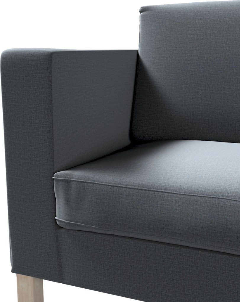 Potah na pohovku IKEA Karlanda rozkládací, krátký barva šedá látka sametová