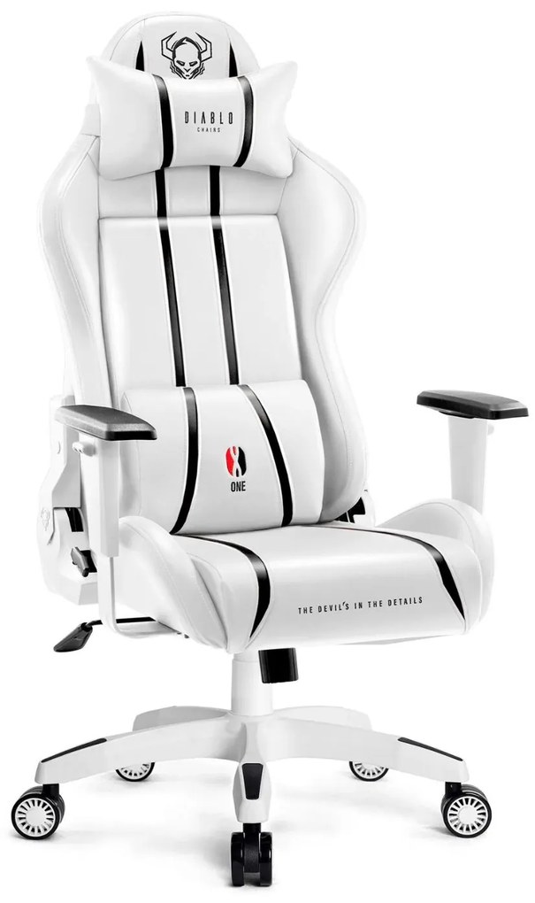 Diablo Chairs - Herní křeslo Diablo X-One 2.0 King Size: bílo-černé