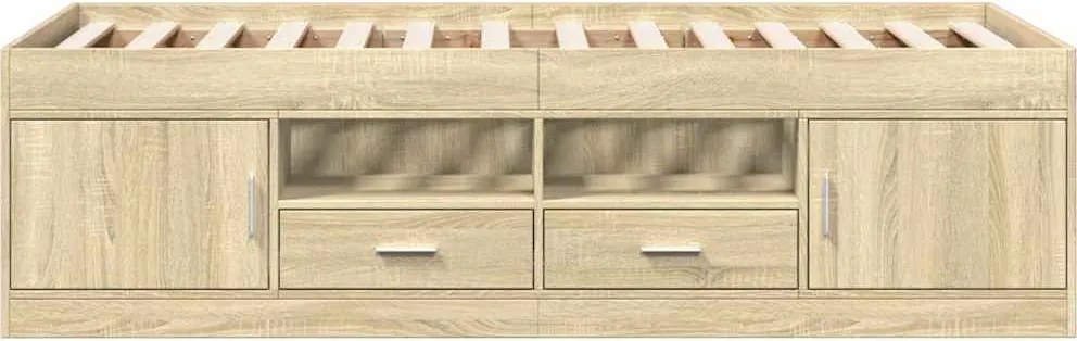 Válenda se zásuvkami bez matrace dub sonoma 90 x 190 cm 3280253