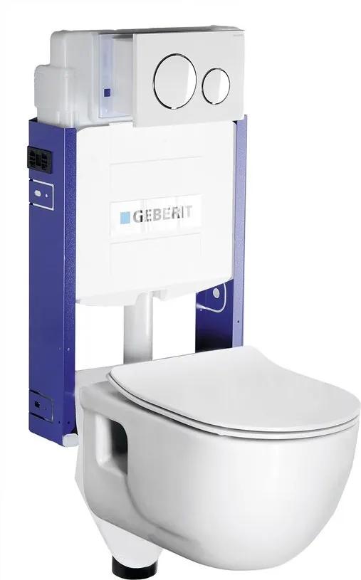 SAPHO - WC SADA závěsné WC BRILLA s podomítkovou nádržkou GEBERIT pro zazdění WC-SADA-14