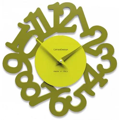 Designové hodiny 10-009 CalleaDesign Mat 33cm (více barevných variant) Barva tmavě zelená klasik-77 - RAL6004
