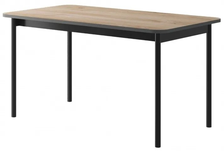 Piaski Jídelní stůl Loft 140x80 cm jackson/černý