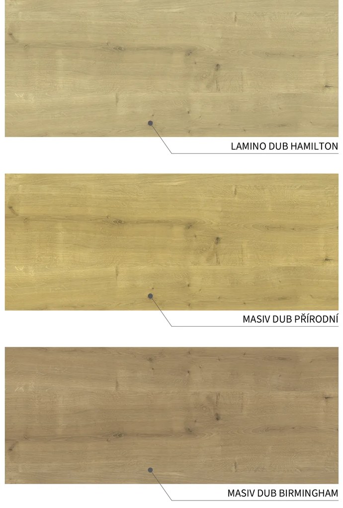 Bílý konferenční stolek C30, dub Hamilton ZVOLTE TYP DŘEVA:: Masiv dub BIRMINGHAM, ZVOLTE PŘÍSLUŠENSTVÍ:: S policí