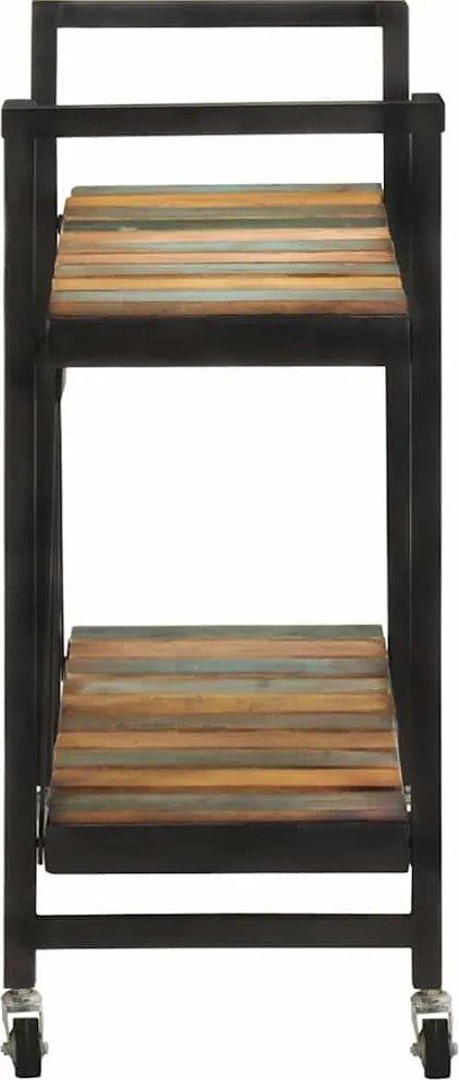 Kuchyňský vozík 87 x 36 x 81 cm masivní recyklované dřevo 321711