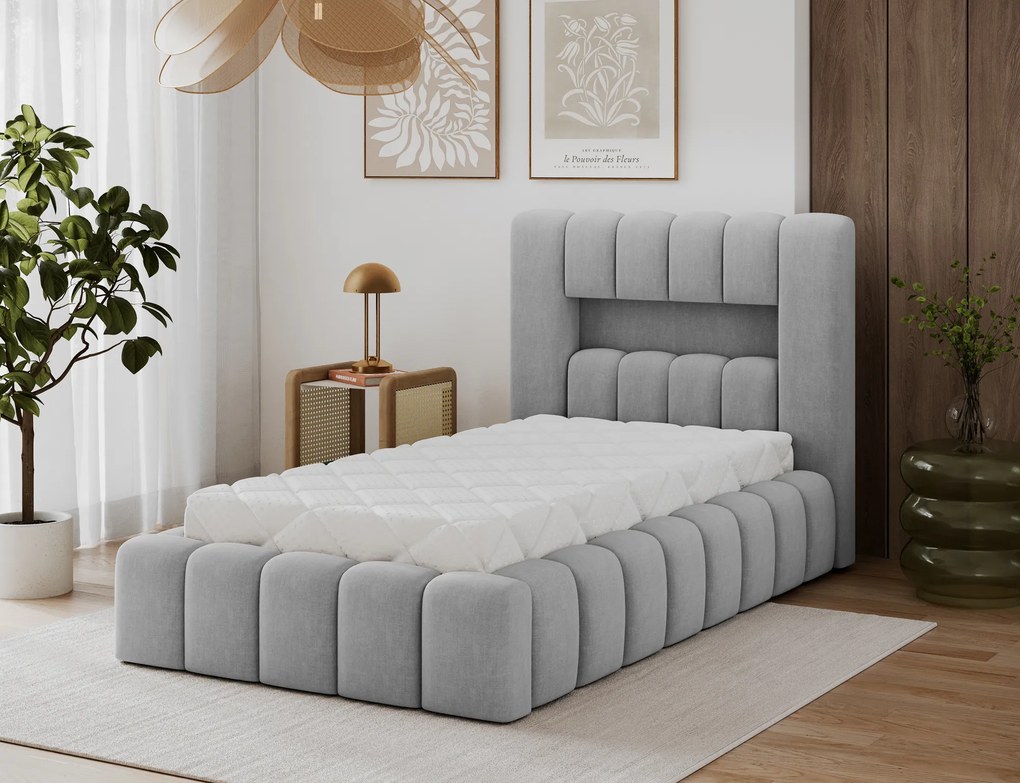 Postel Lamica 90x200 + Kovový rám/plynový výtah/kontejner