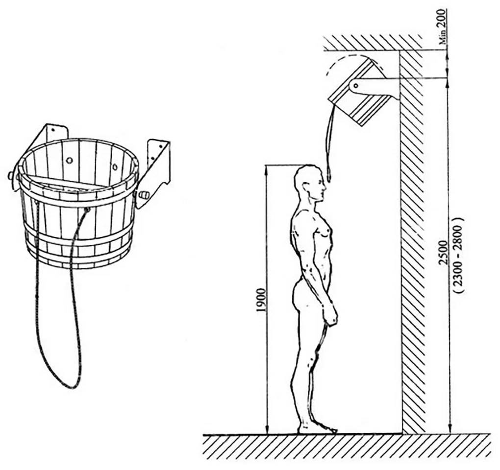 Sawo polévací vědro do sauny cedr