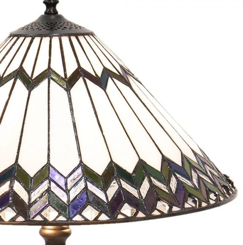 Tiffany stolní lampa Xander – 40x62 cm