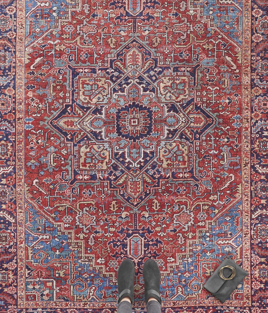 Hanse Home, Kusový koberec Asmar 104012 Orient/Red, 80x150, červená, obývací pokoj
