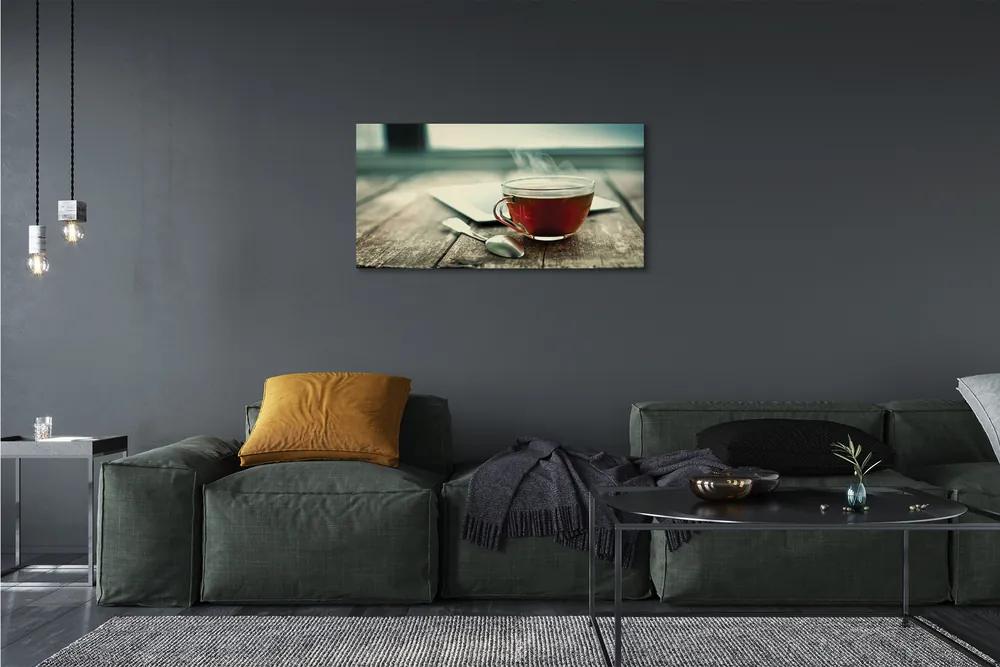 Obrazy na plátně Ohřívat lžičku čaje 120x60 cm