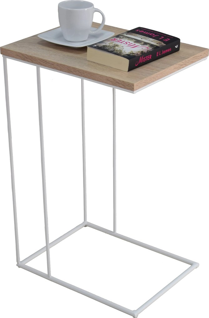 ADRK Furniture Pomocný stolek DRU ADRK-LT-DRU-W-S