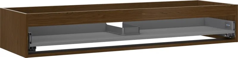Mexen Box-A, závěsná skříňka 140 cm, 1 zásuvka, ořech, 91AX0-1400-235-1-86