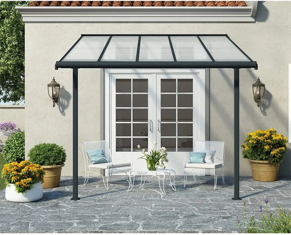 Hliníková pergola Palram Sierra 3000 antracit 3 x 3