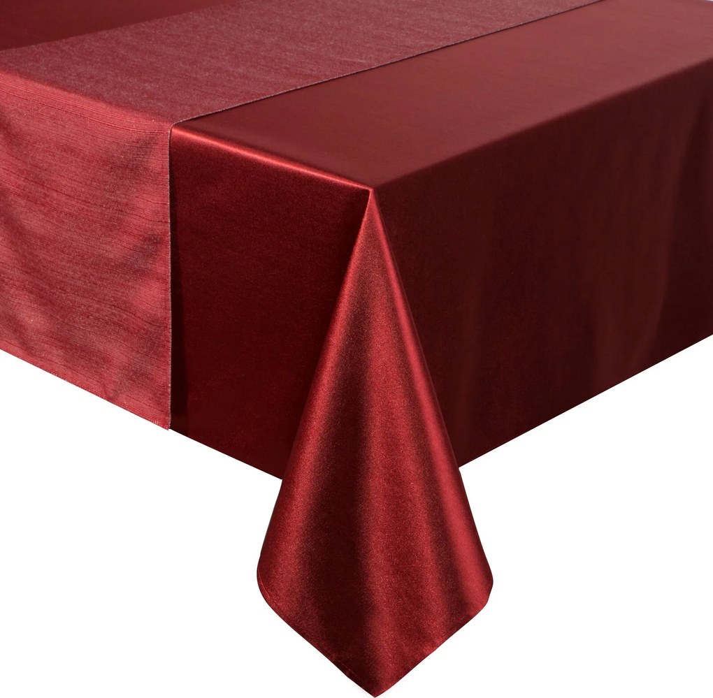 UBRUS GLAMO SADA 140X300 CM, 33X300 CM VÍNOVÝ