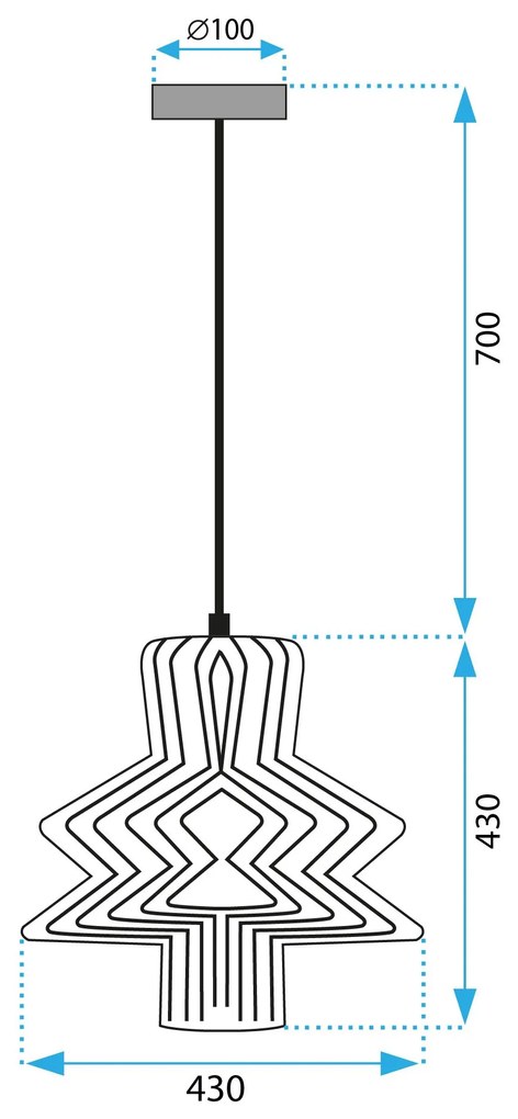 Toolight Toolight, stropní svítidlo 1xE27 APP1458-1CP, černá, OSW-02418