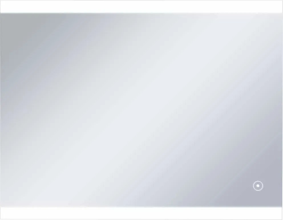 Koupelnové zrcadlo s LED světly a dotykovým senzorem 80 x 60 cm 144733