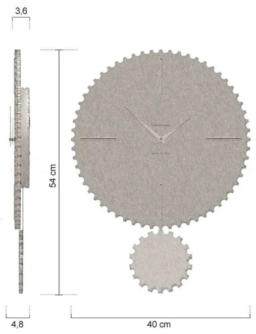 Designové kyvadlové hodiny 11-013-66 CalleaDesign Riz 54cm