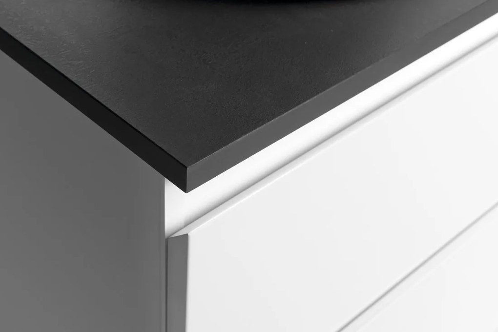 Aqualine Aqualine, ALTAIR skříňka s deskou 68 cm, bílá/antracit břidlice, AI270-03