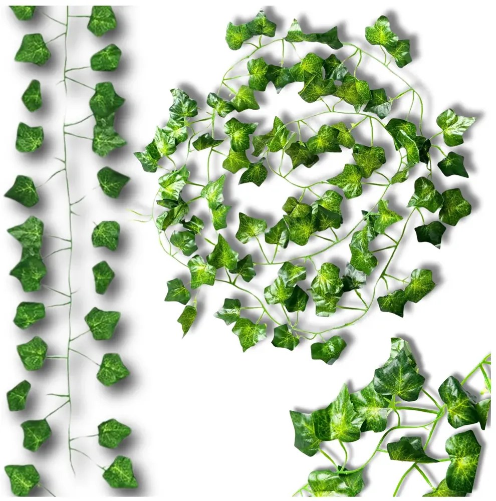 Camerazar Závěsné listy břečťanu 12 kusů na girlandu