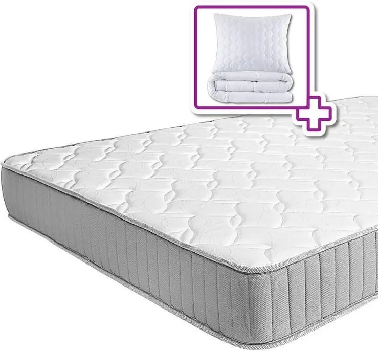 Oboustranná matrace VISCOFOAM DUO 20 cm + prošívané peřiny s Aloe Vera ZDARMA 140 x 200 cm