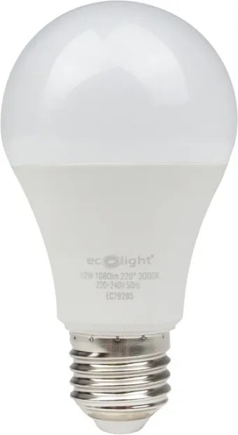 LED žárovka E27 12W 1080lm 3000K teplá bílá světla WW Eco Light
