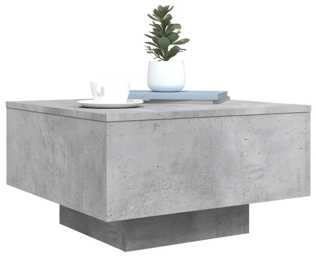 Konferenční stolek betonově šedý 55x55x31 cm kompozitní dřevo - Default Title