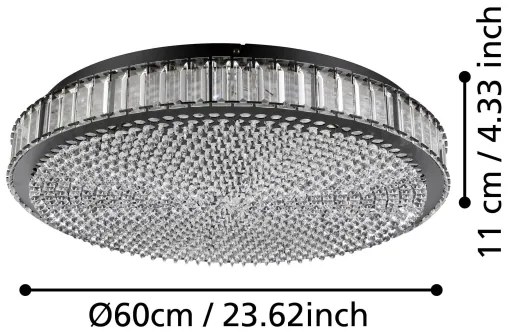 Eglo 390249 - LED Stmívatelné stropní svítidlo BALPARDA LED/52,4W/230V 4000K