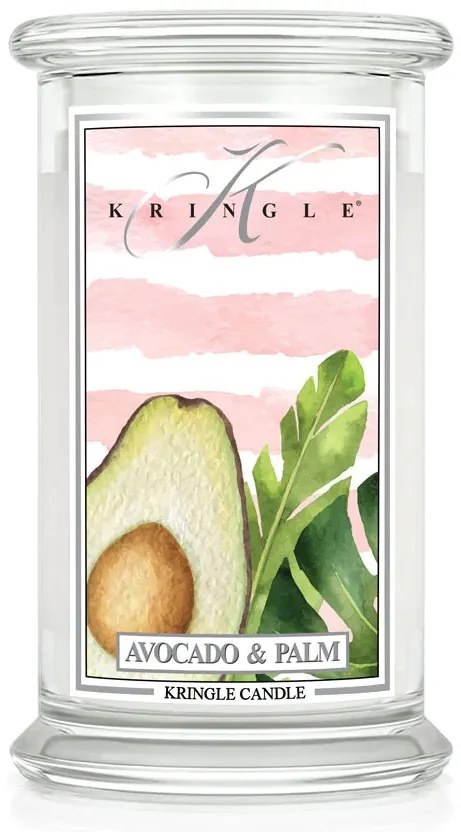 Kringle Candle svíčka Avocado & Palm (sójový vosk), 623 g