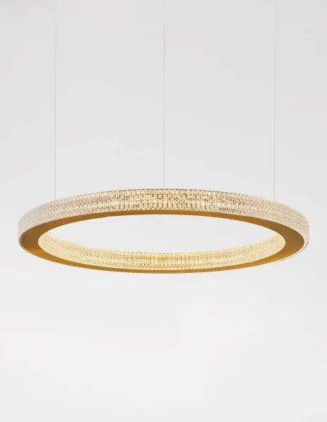 LED lustr Fiore 60 zlaté