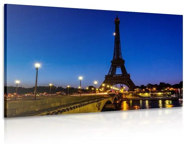 Obraz Eiffelova věž v noci