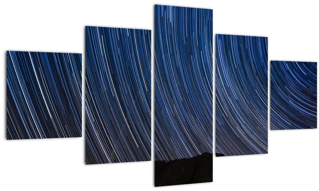 Obraz nočních hvězd a oblohy (125x70 cm)