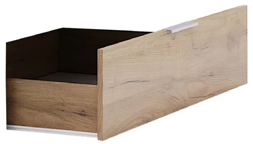Vitrína Sento s LED osvětlením 104 cm dub wotan/černá