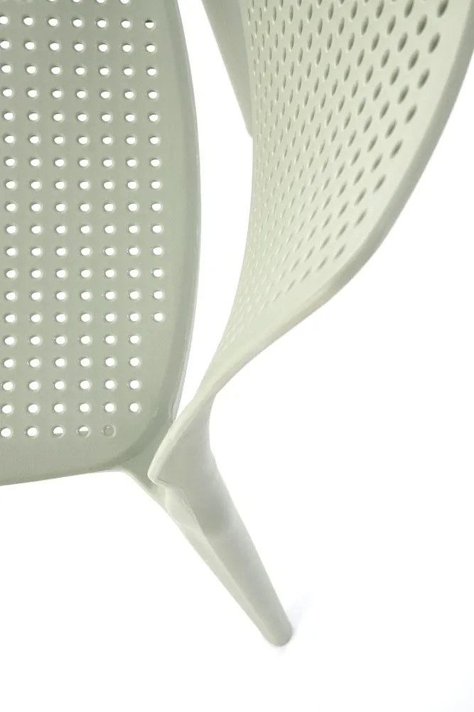 Halmar Plastová stohovatelná jídelní židle K514 - bílá