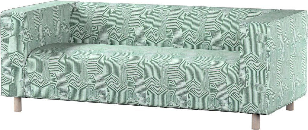 Potah na pohovku IKEA Klippan 2-místná barva zelená látka pletený vzor, vzorované