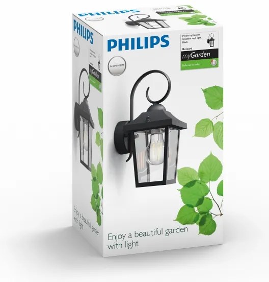 Philips 17236/30/PN - Venkovní svítidlo MYGARDEN BUZZARD 1xE27/60W/230V IP44