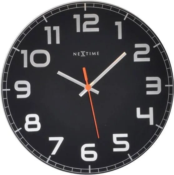 Designové nástěnné hodiny 8817zw nextime classy round 30cm