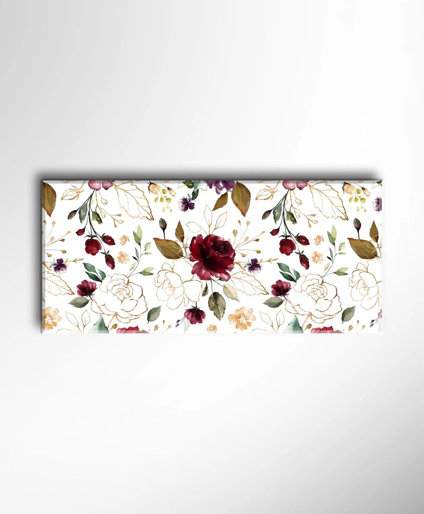 Malvis ® Obraz akvarelové růže ROZMĚR (šířka x výška): jednodílný obdélník 150x100 cm