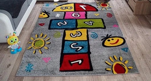 HU Vícebarevný dětský koberec „Kids – skákací hra“ Rozměr: 60x100 cm