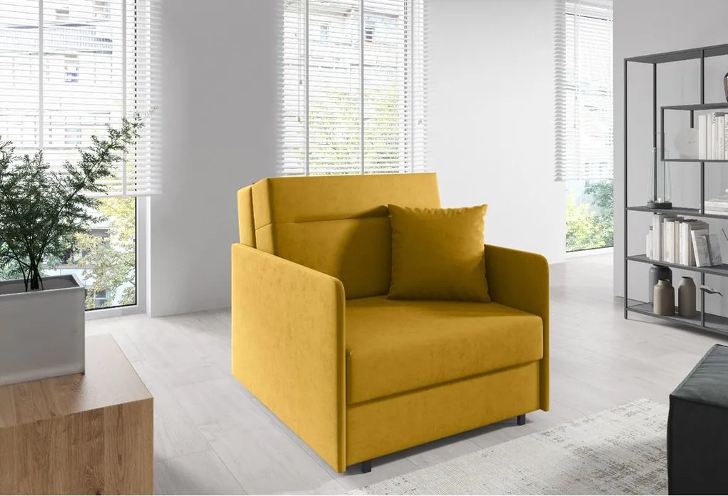 Eka Pohovka AMERYKANKA 172, 90 cm Barva látky: Světle růžová (Kronos 27)