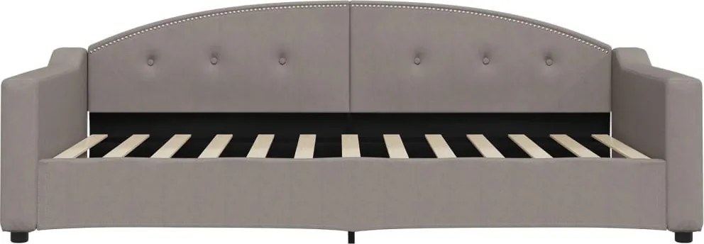 Válenda s přistýlkou taupe 100 x 200 cm textil 3197538