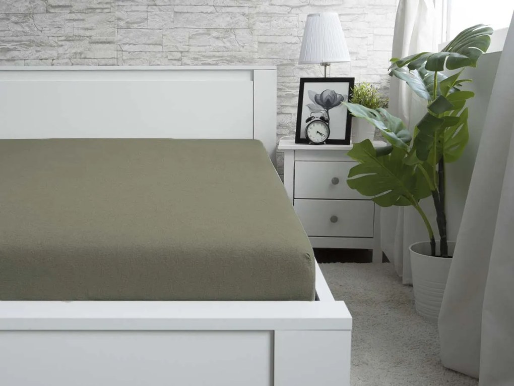 XPOSE® Jersey prostěradlo Exclusive s lycrou - šalvějové 180x200 cm