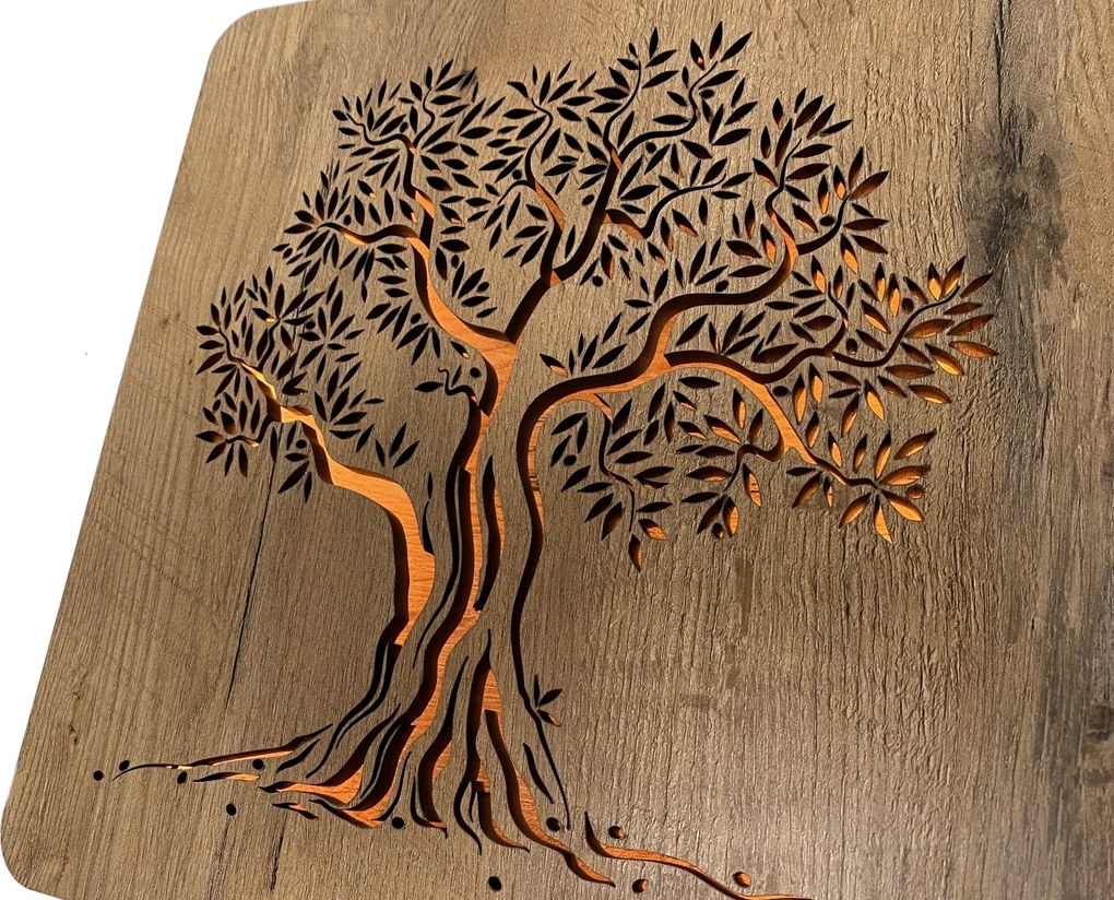 Li-Go "Olivovník" lampa 31x31 cm provedení povrchu: černá s patinou