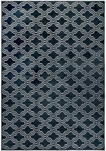 Tmavě modrý koberec White Label Feike, 160 x 230 cm