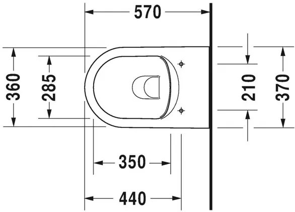 Duravit ME by STARCK WC závěsné Rimless 2529090000