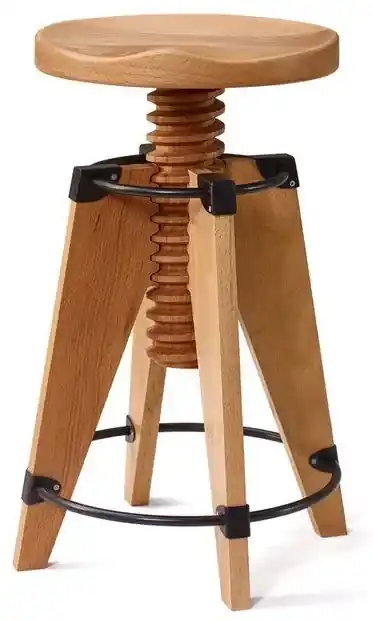 Přírodní dřevěná stolička Burgu | BIANO
