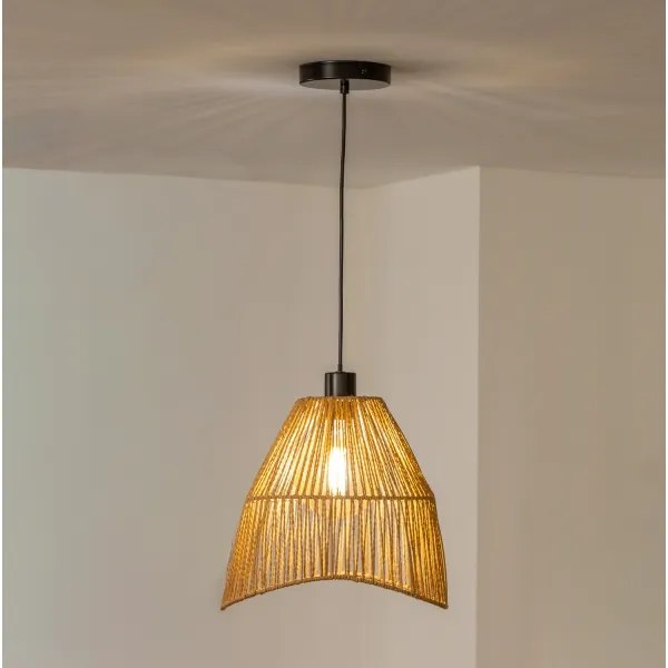 Brilagi - LED Lustr na lanku CERIA BOHO 1xE27/40W/230V pr. 30 cm hnědá